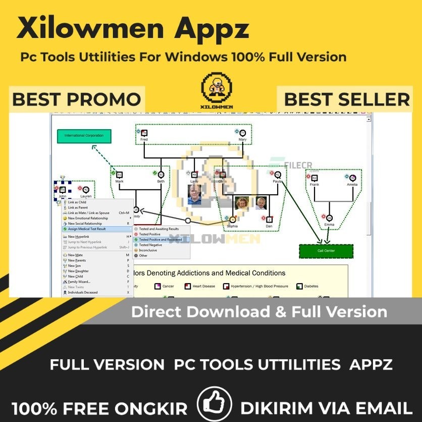 Jual [Full Version] GenoPro 2020 Pro PC Tools Software Utilities ...