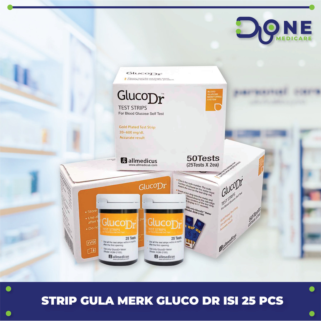 Jual Strip Tes Gula Glucodr / Cek Gluco Dr Code 8 | Shopee Indonesia