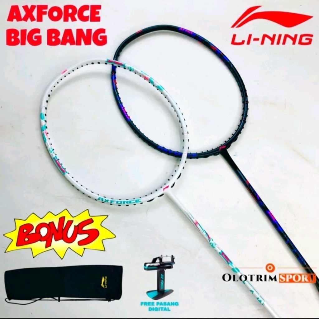 Jual Raket Badminton LINING AXFORCE BIG BANG 30LBS Original | Shopee ...