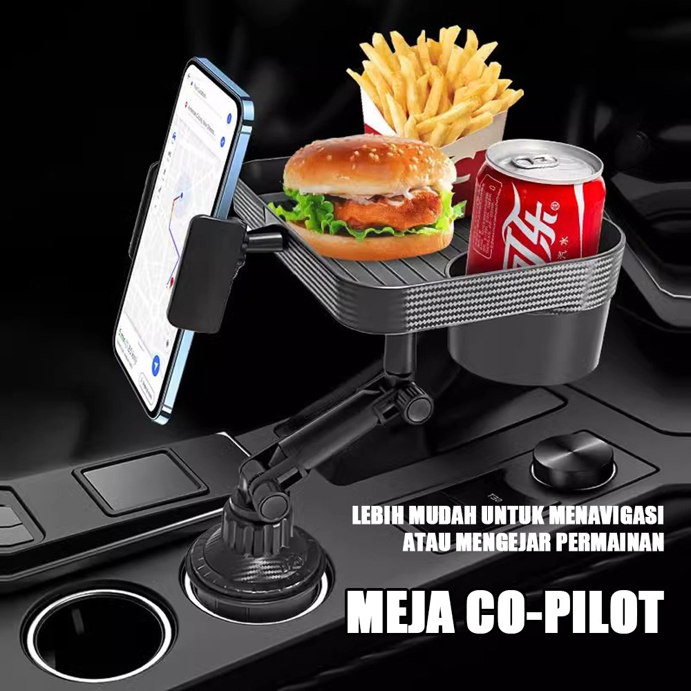 Jual Cup Holder Table Tray Meja Mobil Tempat Botol Meja Makan Mobil 2 ...