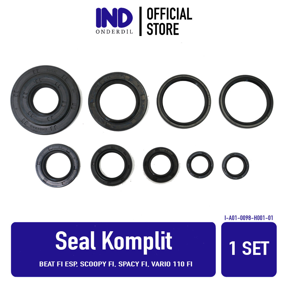 Jual Sil Komplit Beat FI eSP & Scoopy FI & Spacy FI & Vario 110 Seal Oli Oil Assy Set Kit ...