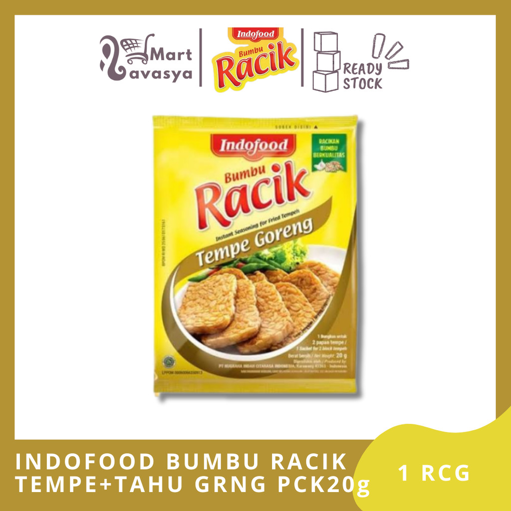 Jual INDOFOOD BUMBU RACIK TEMPE+TAHU GRNG PCK 20g - 1 RCG - KOTA ...
