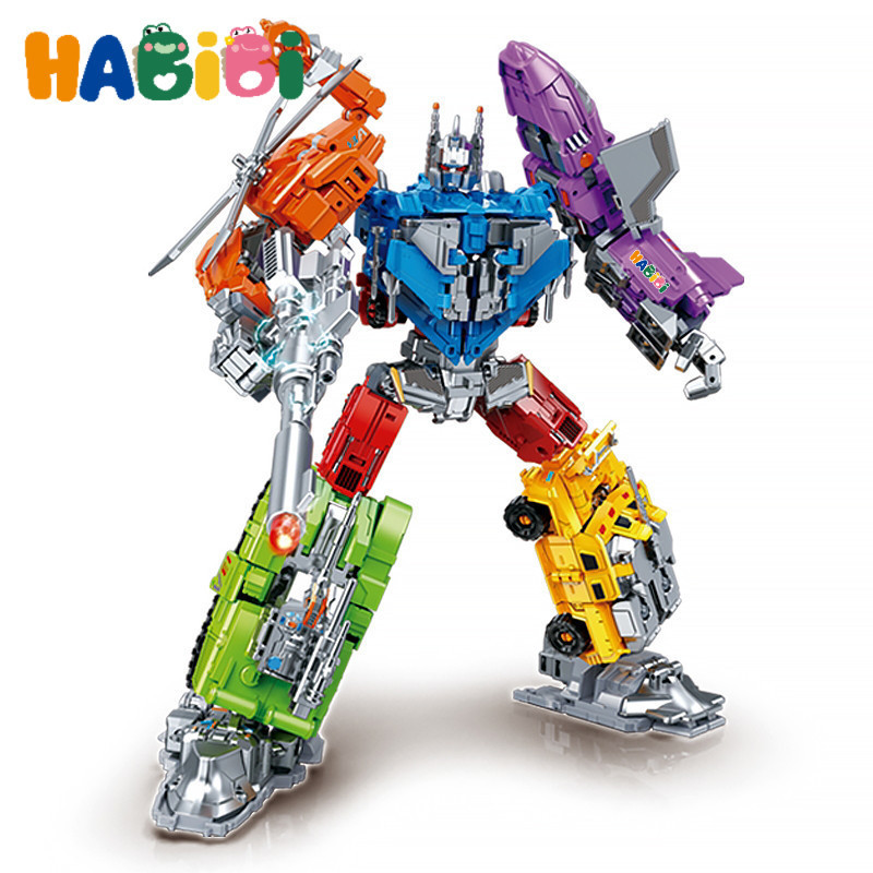 Jual Habibi Mainan Robot Transformasi 7-in-1: Tank, Pesawat, Kapal ...