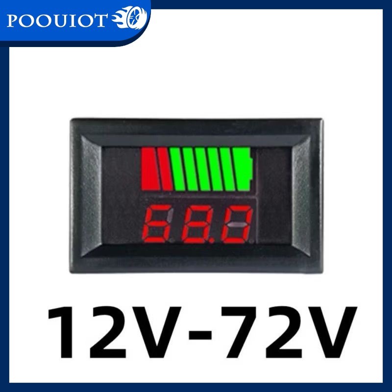 Jual Voltmeter Indikator Level Pengisian Baterai Aki 12V-72V | Shopee Indonesia