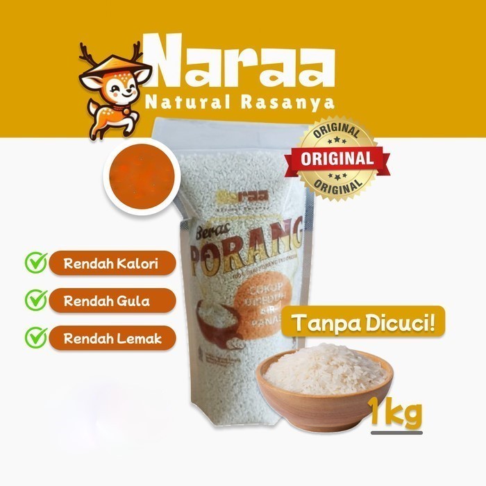 Jual Beras Porang 1kg Naraa Beras Untuk Diet | Shopee Indonesia