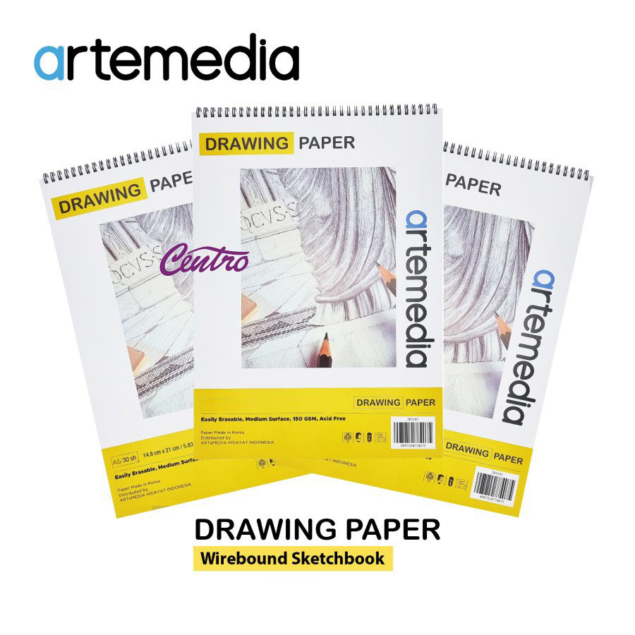 Jual Artemedia Drawing Paper 30 Sheet Sketchbook Buku Ring Sketsa ...
