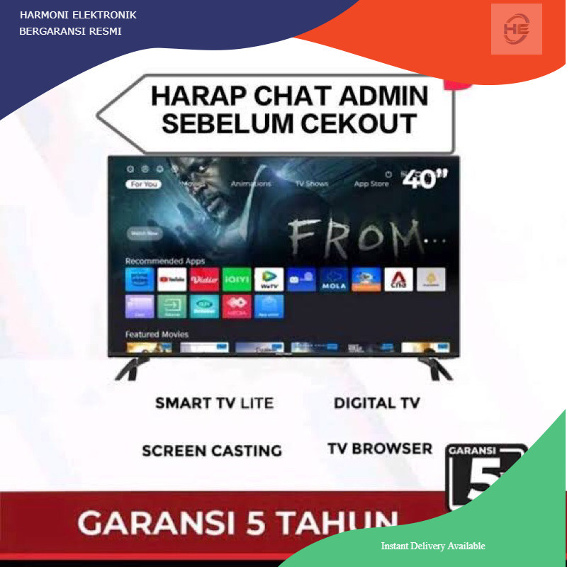 Jual Smart tv polytron 40 inch Polytron smart tv 40Cv garansi resmi ...