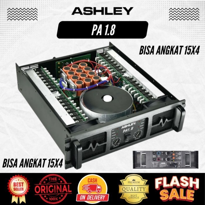 Jual Power Amplifier Ashley PA 1.8 Class GB Bisa Angkat 15x4 | Shopee ...