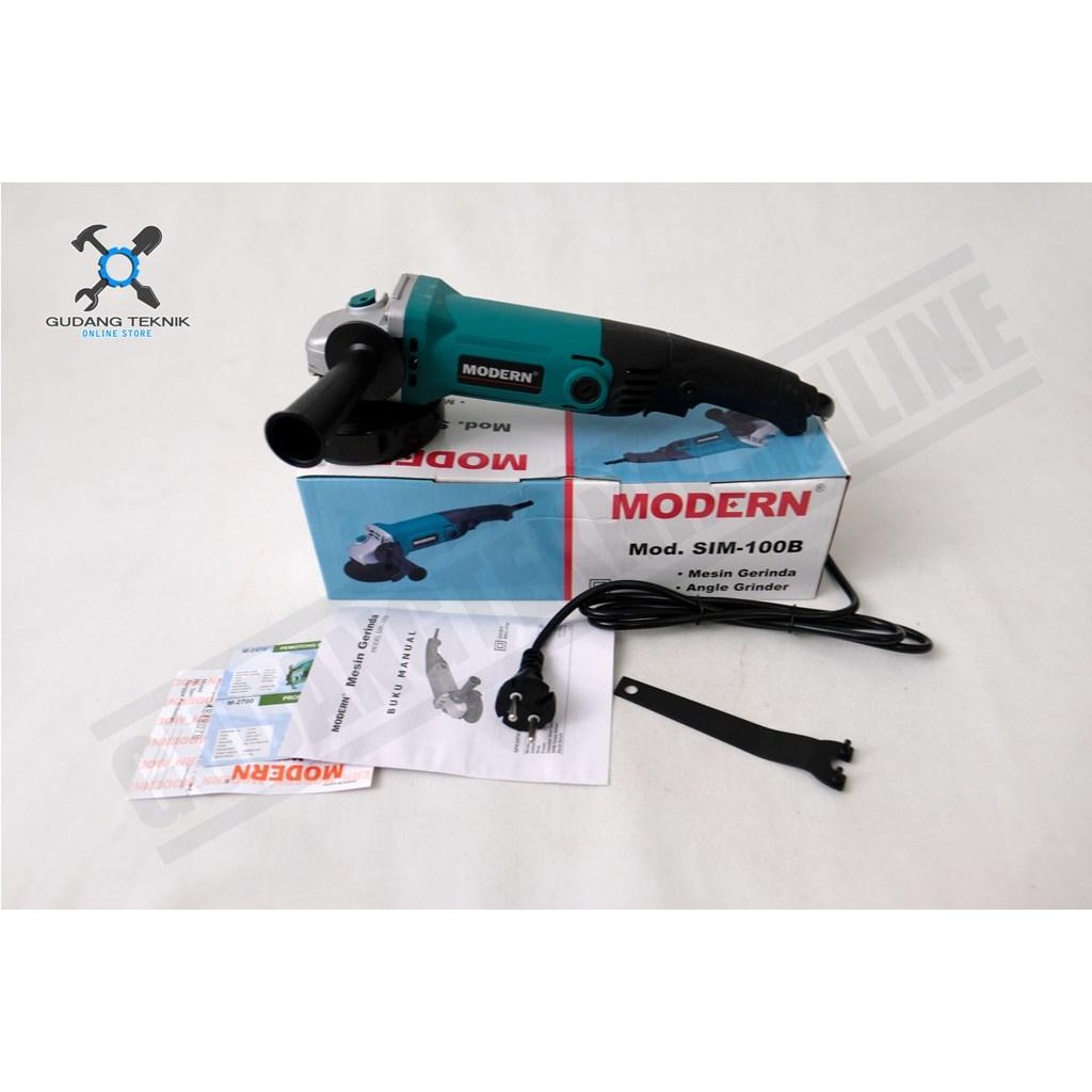Jual MODERN SIM100 B / SIM-100B / Mesin Gerinda Tangan 4" MODERN Sim100B Grinda MODERN Sim 100 B ...