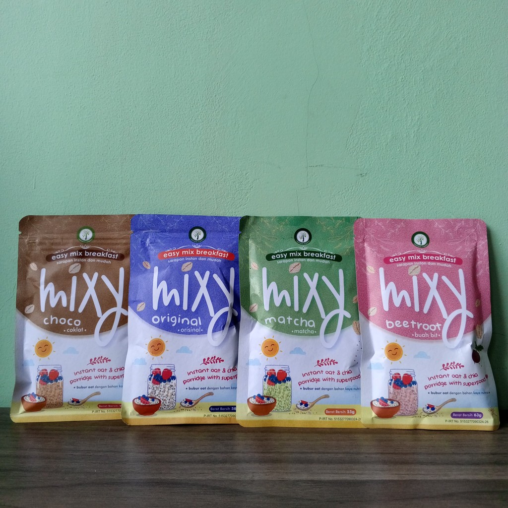 Jual Mixy Instant Oatmeal 70gr Varian Rasa // Makanan Oat | Shopee ...