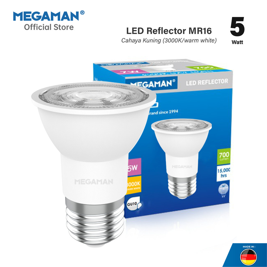 Jual Lampu Plafon LED Reflector MEGAMAN YTMR16Z1-E27 3000K 170-240V ...