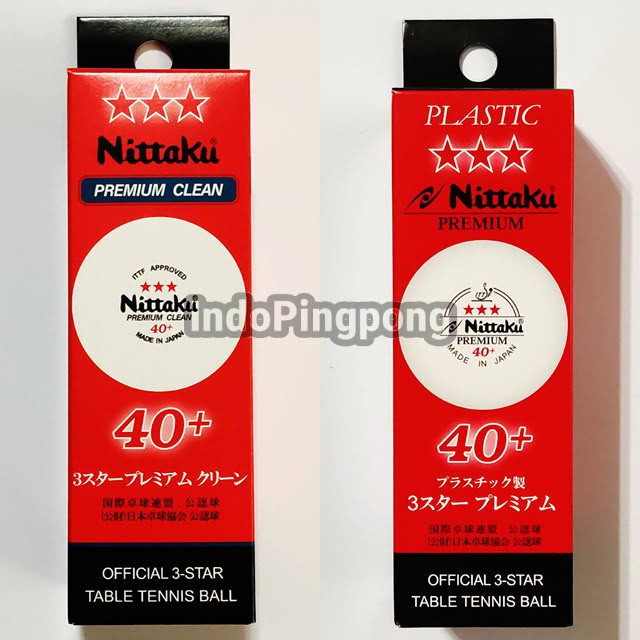 Jual Nittaku 3-Star Premium Clean 40+ Plastic Balls | Shopee Indonesia