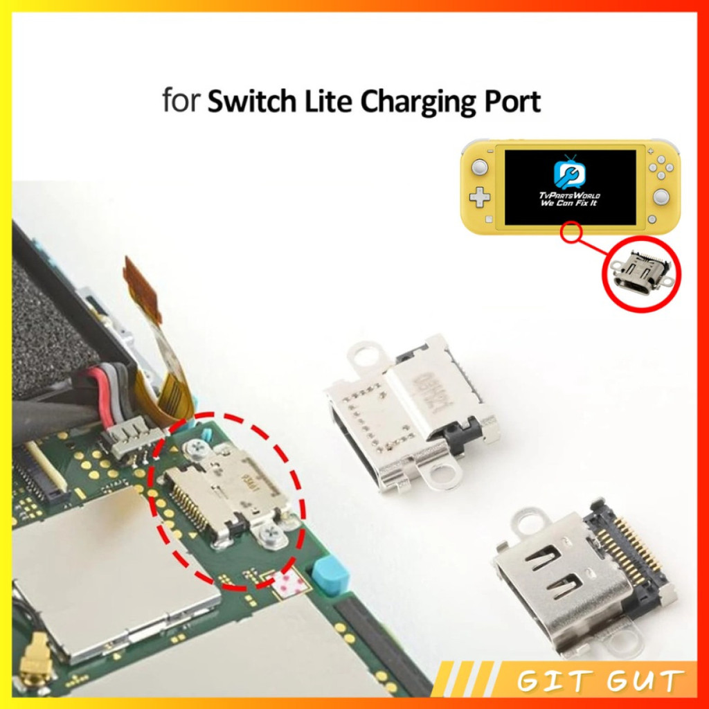 Jual Nintendo Switch Lite Charging Port USB Type C Slot Socket Soket ...