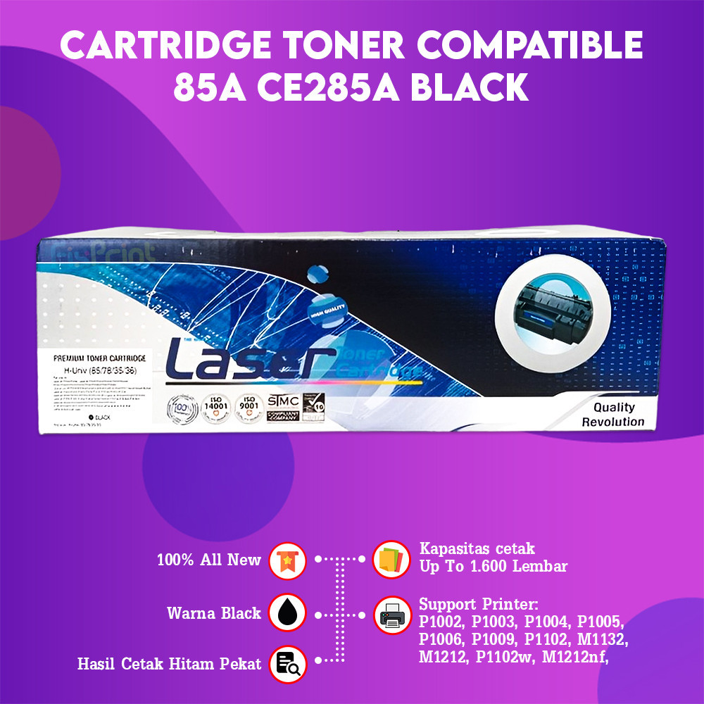 Jual FixPrint Cartridge Toner Compatible 85A CE285A 35A 36A 325 326 ...