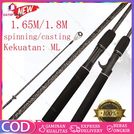 Jual HAIYI FISHING Joran Pancing Carbon Fiber Telescopic 2 Segments 1 ...