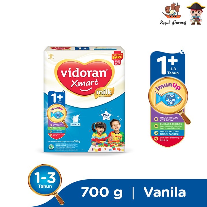 Jual Vidoran Xmart 1+ Vanilla Susu Formula 700 g | Shopee Indonesia