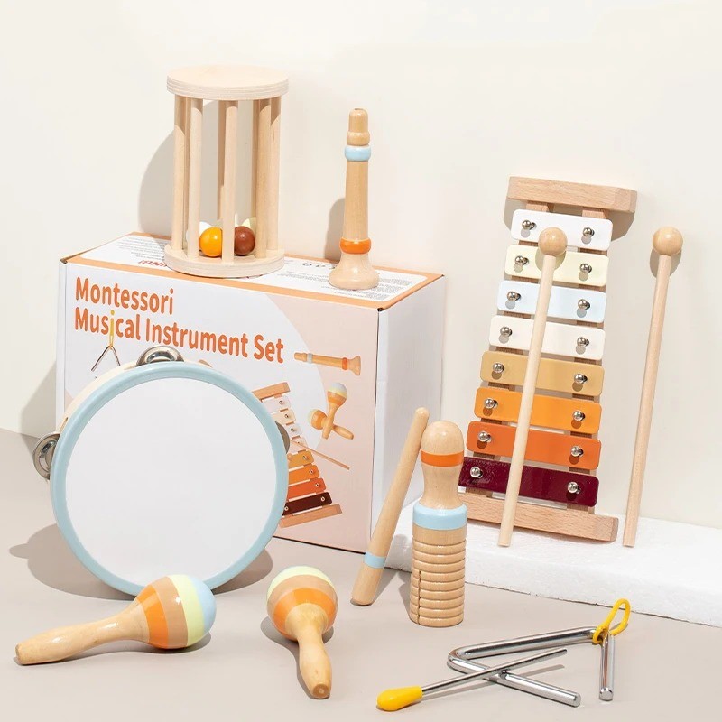 Jual Baby Musical Instruments Montessori Wooden Toys,Percussion ...