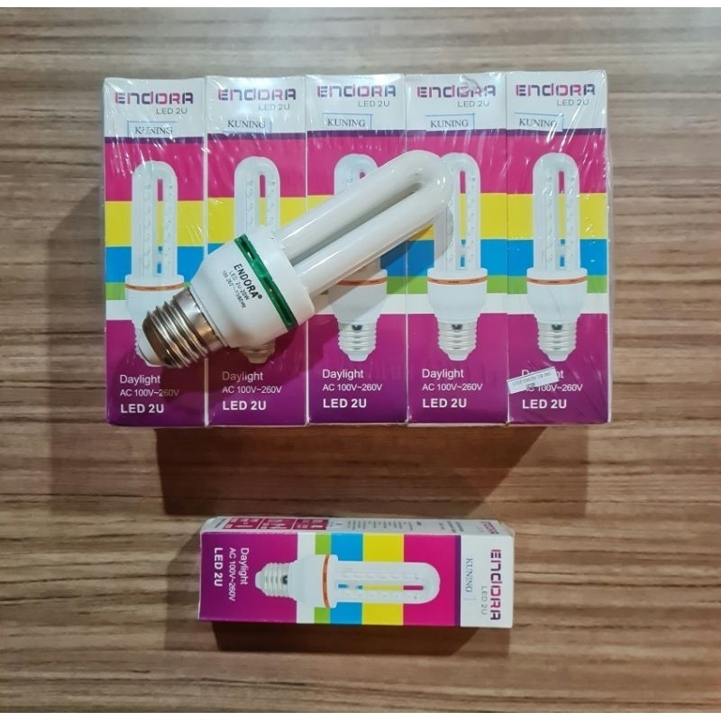 Jual LAMPU LED 20 WATT MODEL JARI 2U HEMAT ENERGI 80% ENDORA SELF ...