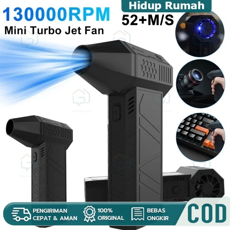 Jual Mini Turbo Jet Fan Turbo Violent Fan 52+M/S High Speed Duct Fan ...
