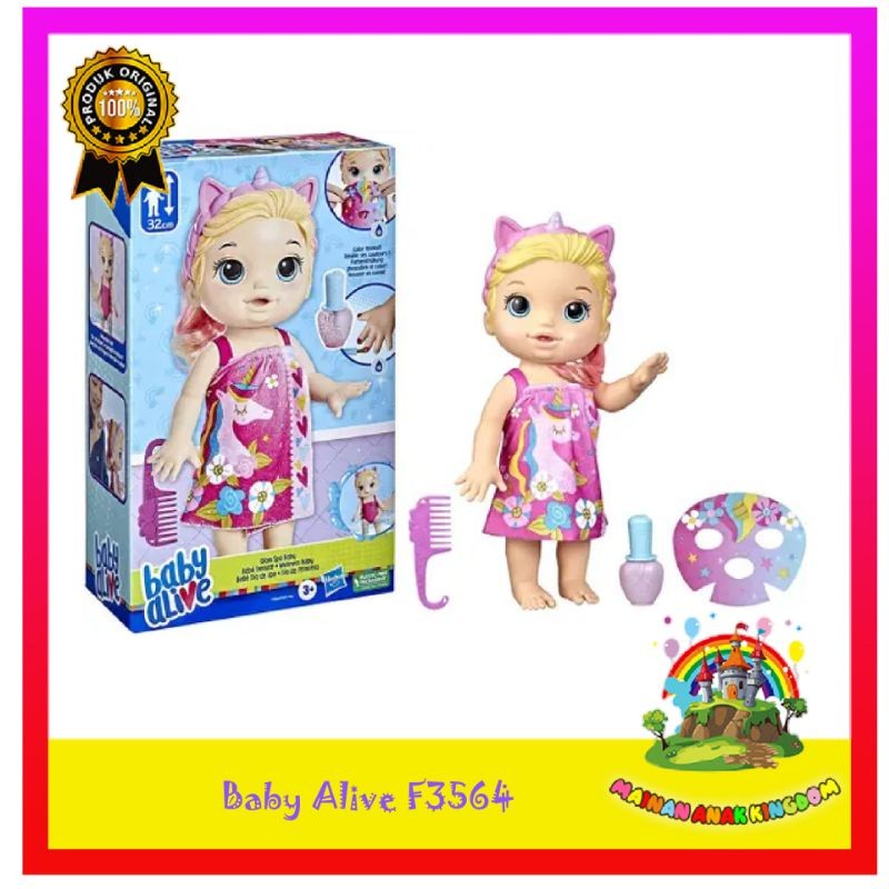 Jual Baby Alive Boneka Bayi Glam Spa Blonde Hair F3564. | Shopee Indonesia