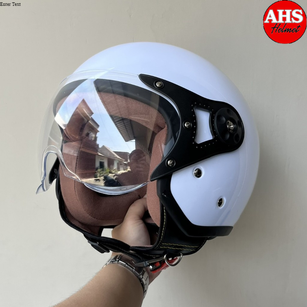 Jual HELM HIJAB KACA PILOT DEWASA STANDART SNI | Shopee Indonesia