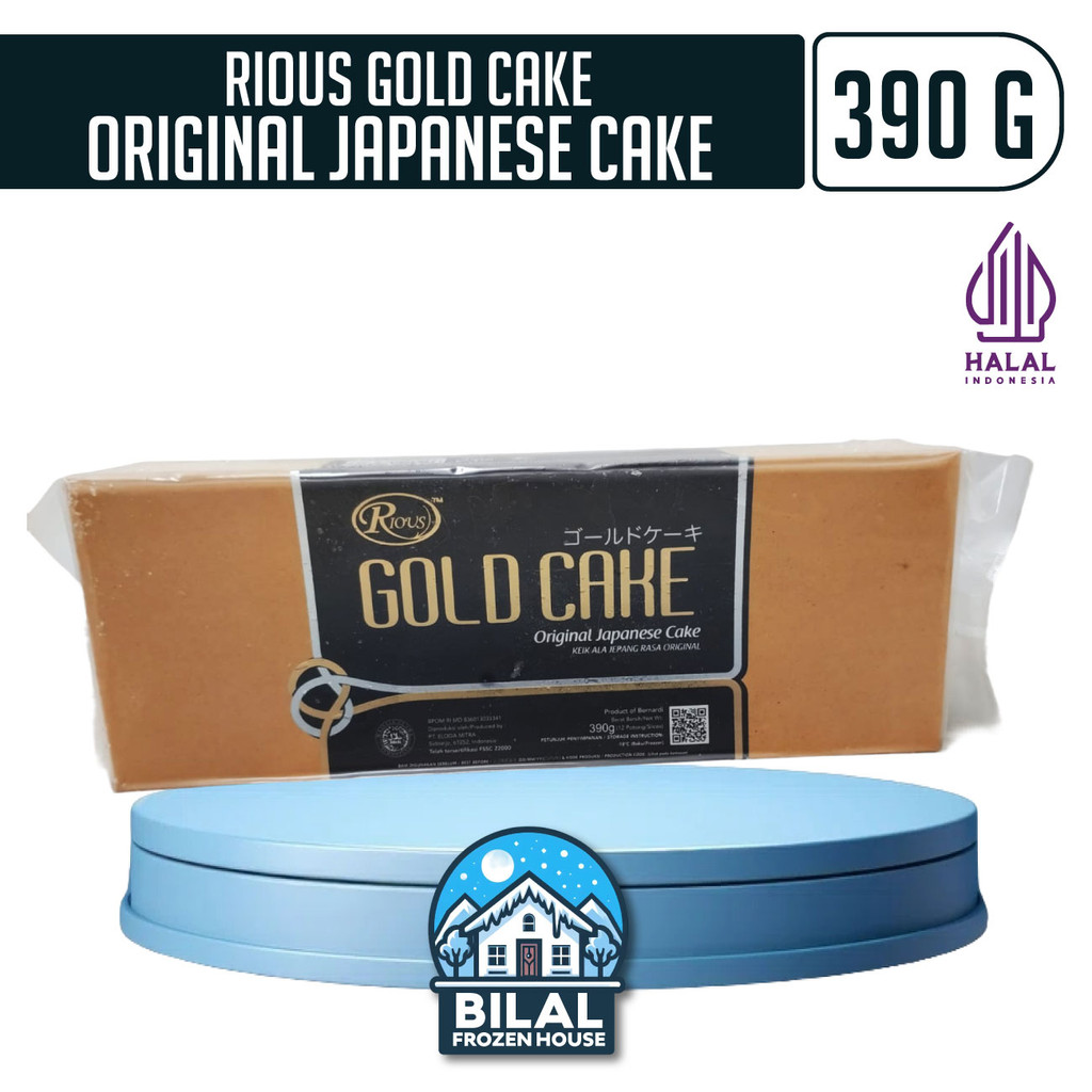 Jual Gold Cake Original 400gr - Japanese Frozen Cake - rious gold cake ...