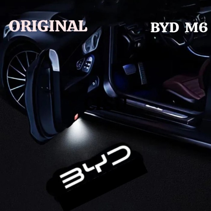 Jual BYD M6 Original Lampu Pintu Led Laser Projector Welcome light Logo ...