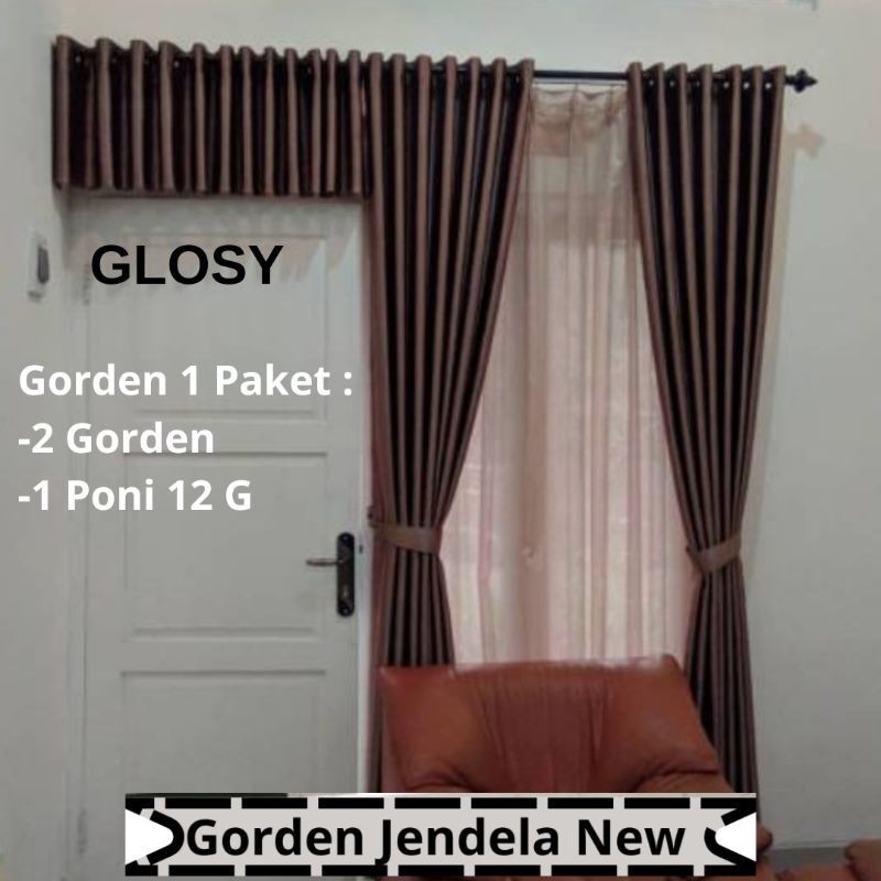 Jual PAKET 2 GORDEN 1 PONI GORDEN Polos GLOSY / Mengkilap HORDENG ...