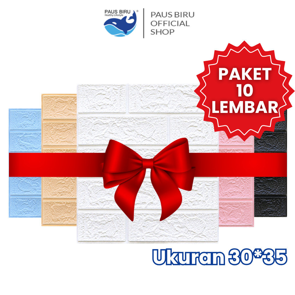 Jual Paus Biru - ISI 10 PCS !!! Wallpaper Dinding 3D Foam Mini Motif ...