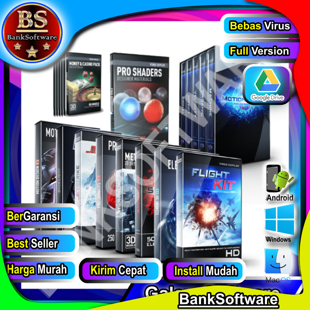 Jual 13 Paket Bundle Video Copilot Plugin After Effects Windows Pilihan ...
