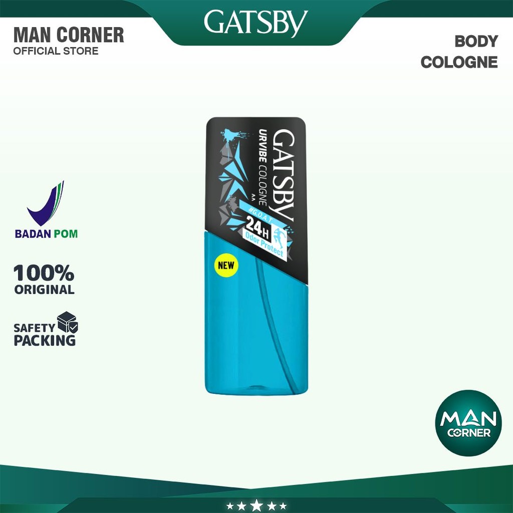 Jual Gatsby Urvibe Cologne #G.O.A.T 115ml | Man Corner | Shopee Indonesia