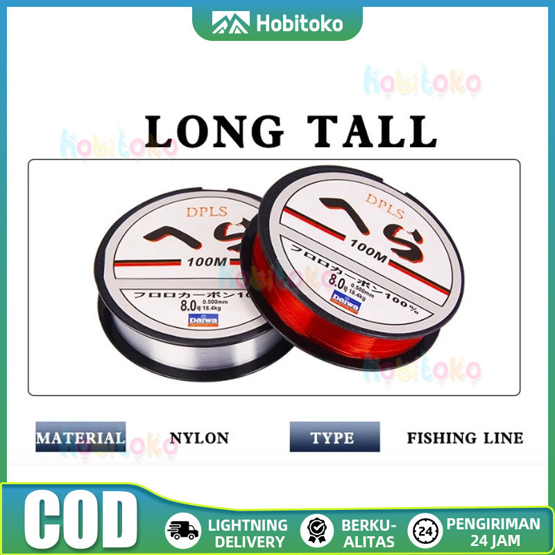 Jual DAIWA Senar Pancing 100m Warna Bening HIU Tali Pancing | Shopee ...