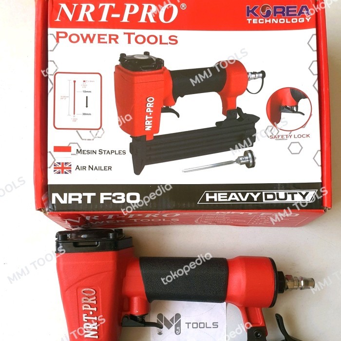 Jual Mesin Staples NRT-PRO F30 - Air Nail Gun - Mesin Paku Tembak Staples | Shopee Indonesia