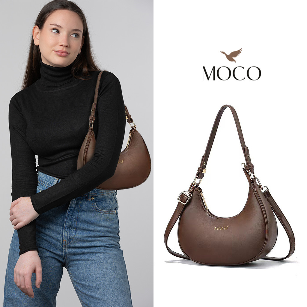 Jual 【Luna Bag】MOCO Fashion Tas Bahu Selempang Wanita Half Moon Bag Cute Underarm Korean Style ...