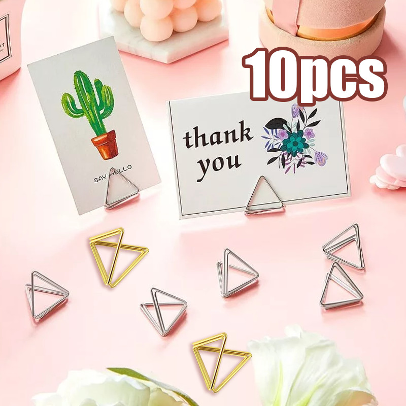Jual 10pcs Klip Penjepit Kertas Lucu Klip Table Menu Stand Card Price ...