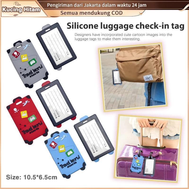 Jual Label Bagasi Label Nama Label Bagasi Kartun Lucu Tali Gantungan ...
