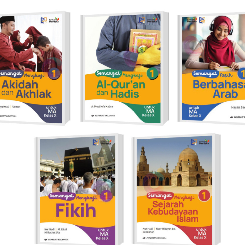 Jual BUKU SERI SEMANGAT MENGKAJI : KELAS X MA KURIKULUM MERDEKA B.ARAB, Al QURAN HADIST, FIKIH ...