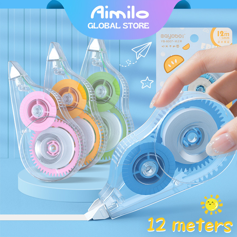 Jual Aimilo 12m Pita Koreksi Correction Tape Halus Untuk Digunakan ...