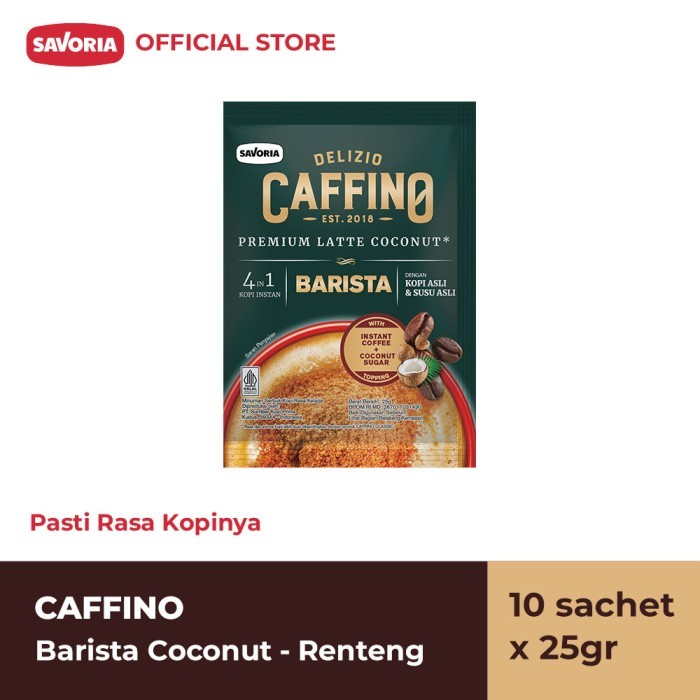 Jual Caffino Barista Coconut Renteng - Bubuk Kopi Instan 10 Sachet x ...