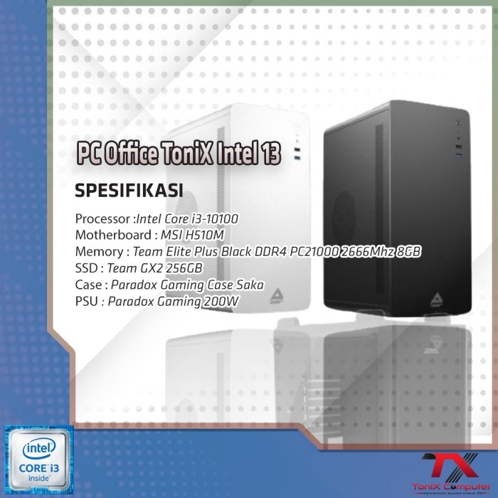 Jual PC Office ToniX Intel 13 | SSD 256GB | 8GB | Shopee Indonesia
