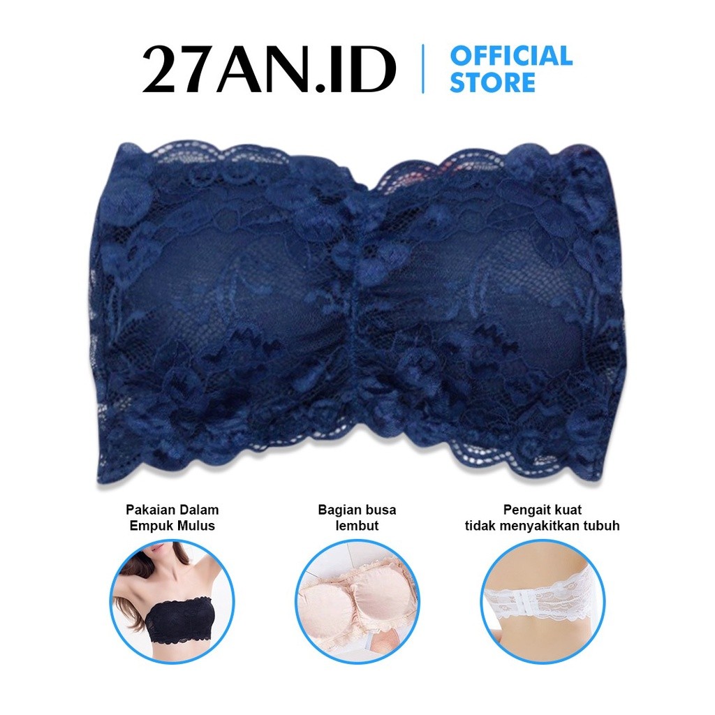 Jual (27AN.ID) COD Crop Top BH B18 Kemben Bandeau Sexy Model Tanpa Tali ...
