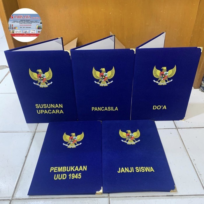 Jual Mark map sekolah map bludru kantor map upacara bendera 1set full ...