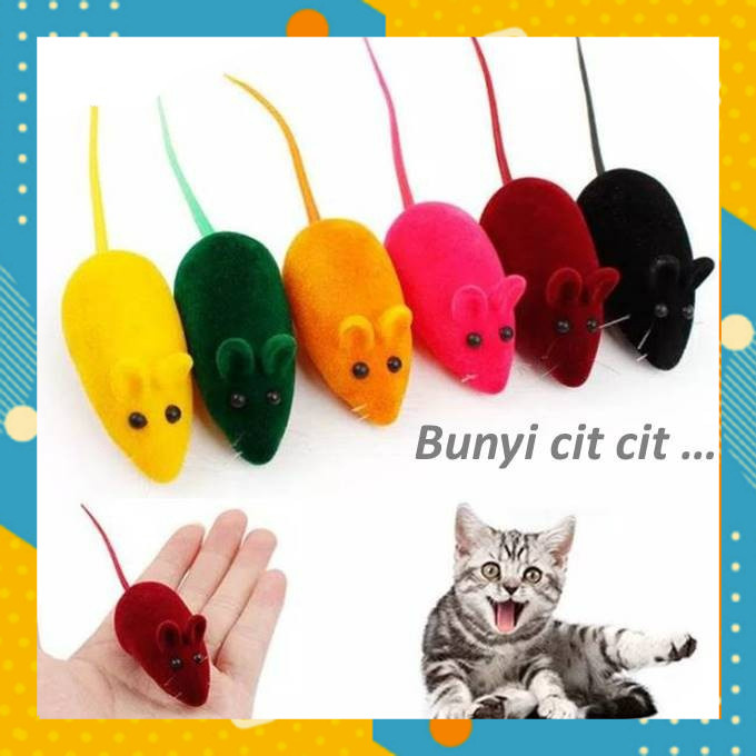 Jual Mainan Tikus Bunyi Warna Mainan Kucing Bentuk Tikus Mainan Anak ...