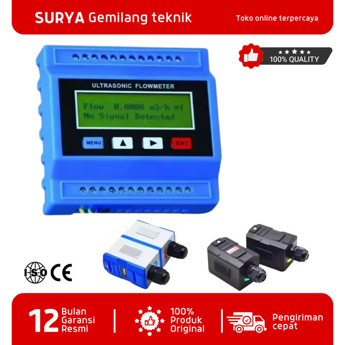 Jual Ultrasonic Liquid flowmeter TUF-2000M TS-2 DN15-100mm Digital Flow ...