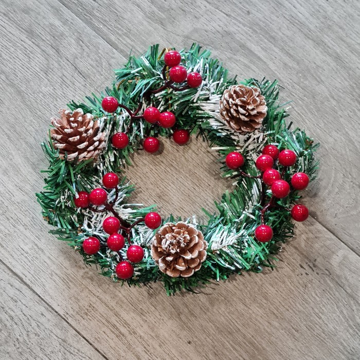 Jual Christmas Wreath / Dekor Daun Hiasan Krans Natal - #19 | Shopee ...