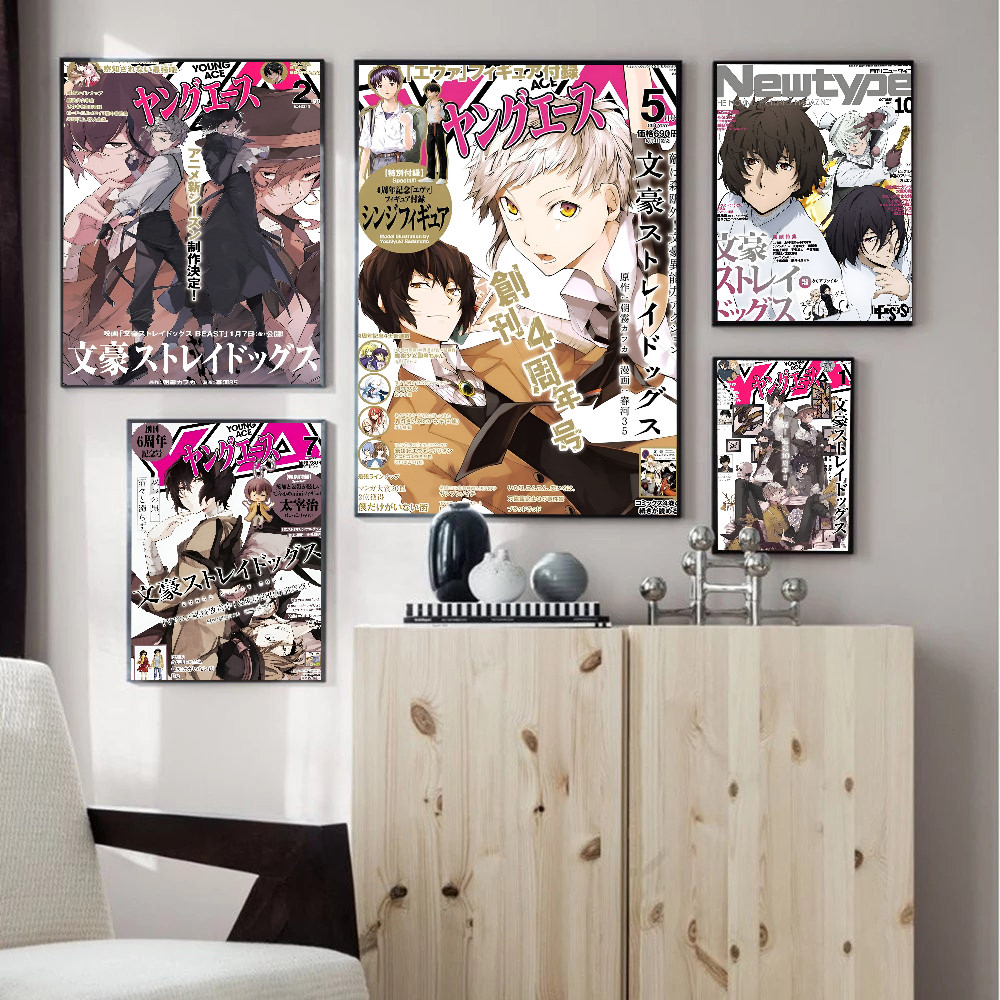 Jual Bungo Stray Dogs Anime DIY Sticky Poster Vintage Room Bar Cafe ...