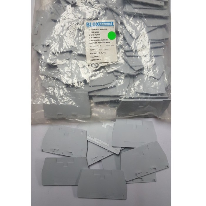 Jual MS99 End Plate Terminal Block Test Blox D-FJTK Grey f/ FJTK/S ...