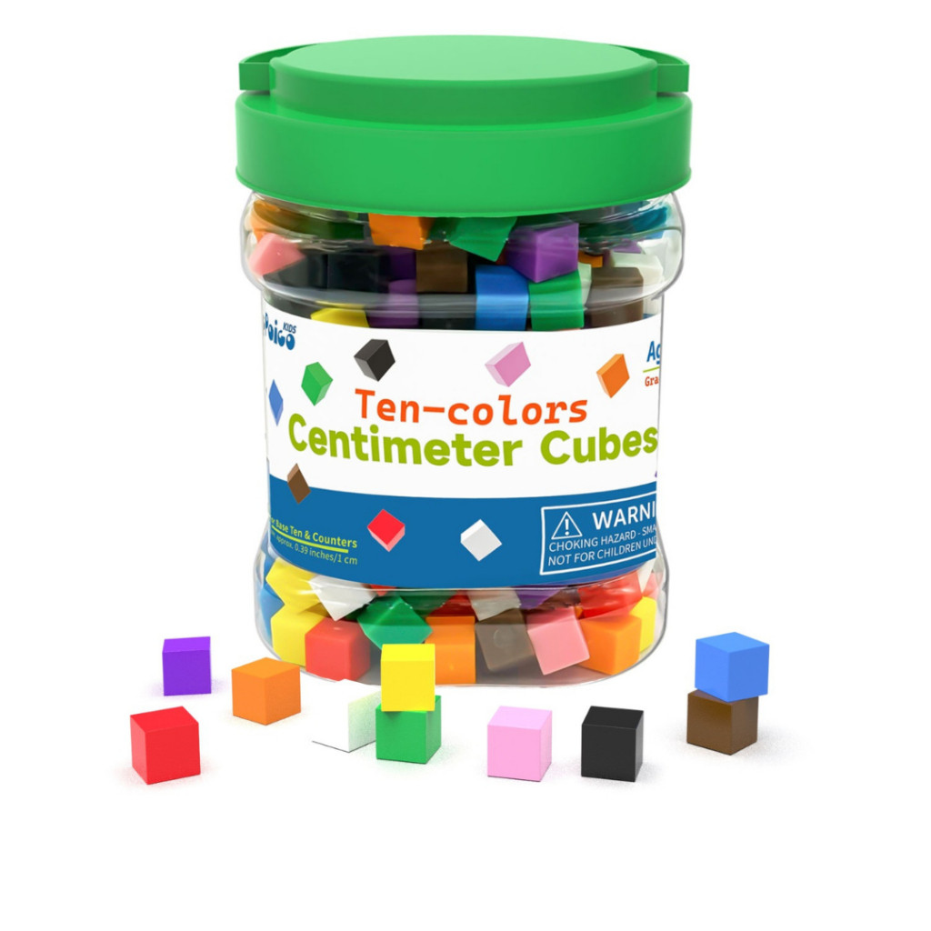 Jual PAICO Cubes Small Ten Colors Centimeter Cube Counting Mini ...