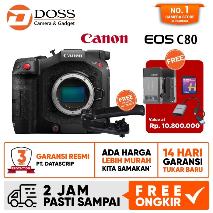 Jual Canon EOS C80 Body Only 6K Full Frame Cinema Camera Canon C 80 | Shopee Indonesia
