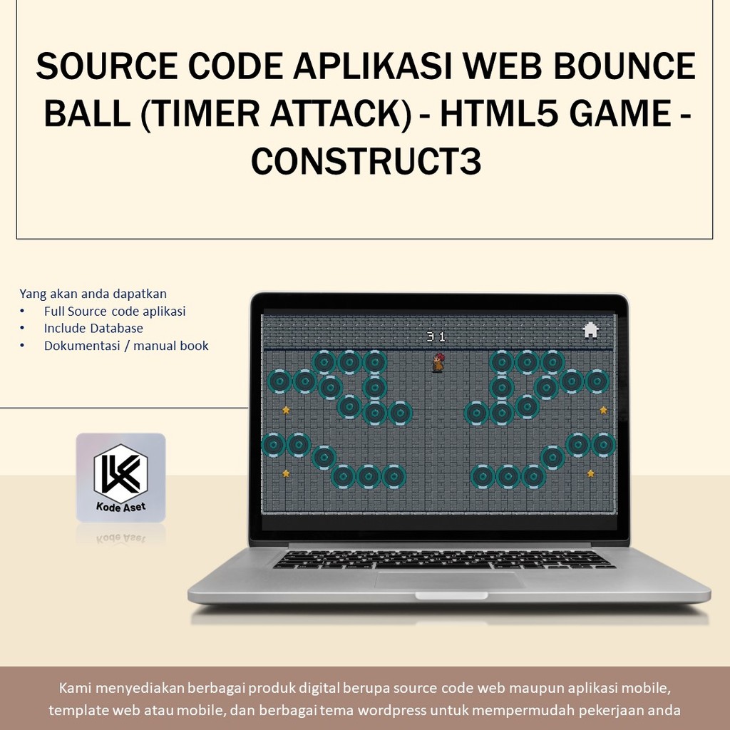 Jual SOURCE CODE APLIKASI WEB BOUNCE BALL (TIMER ATTACK) - HTML5 GAME - CONSTRUCT3 | Shopee ...